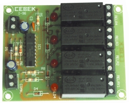 Cebek 4-Output Multiplexed Receiver Module | I-96
